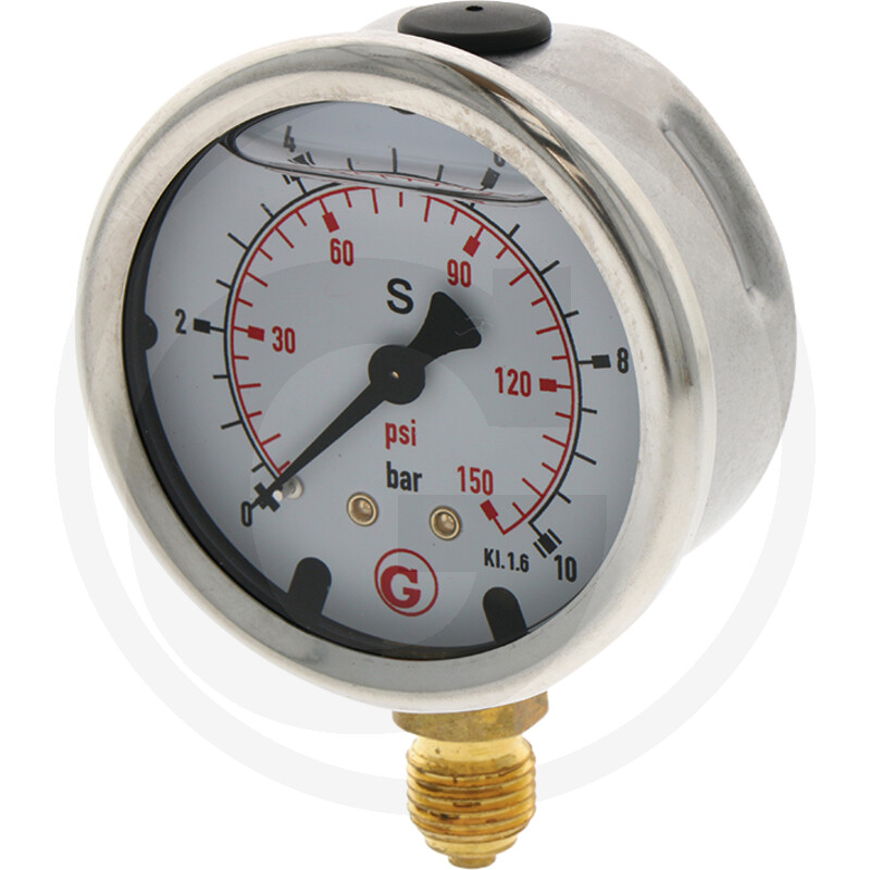 GRANIT Manometer UA. 10 bar Ø63mm - 1/4"